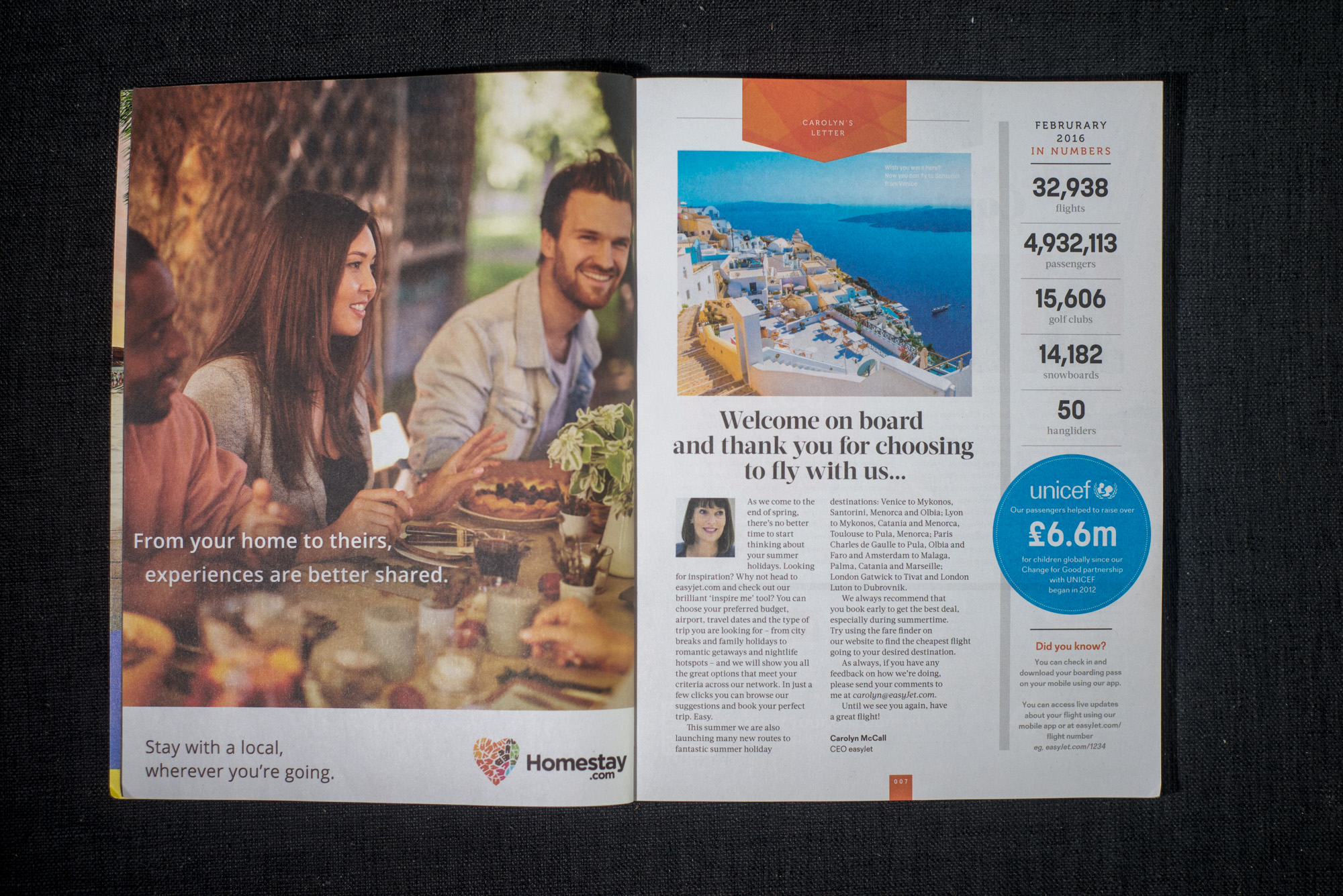 Homestay easyJet In-flight Magazine Ad - Sean Smyth