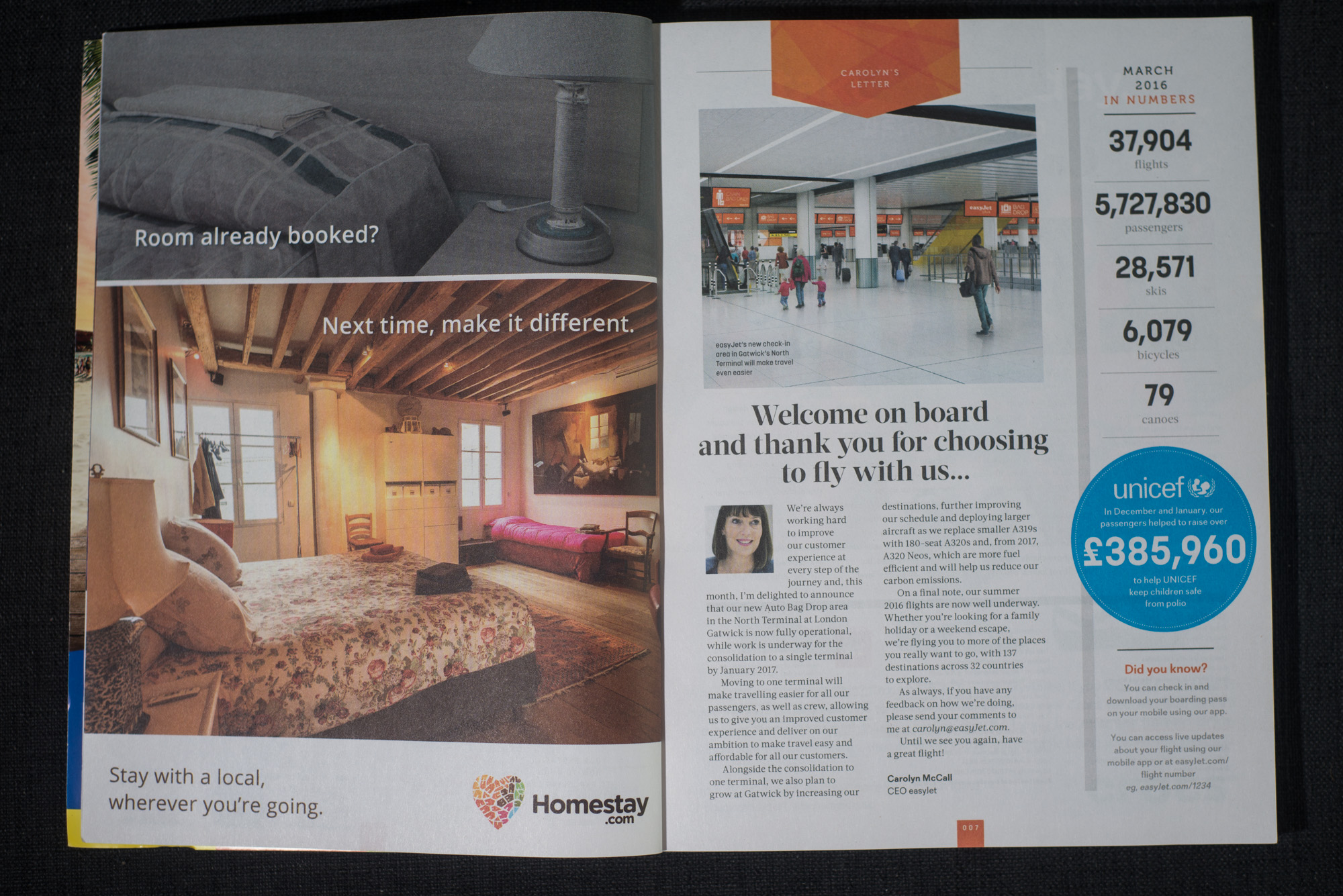 Homestay easyJet In-flight Magazine Ad - Sean Smyth